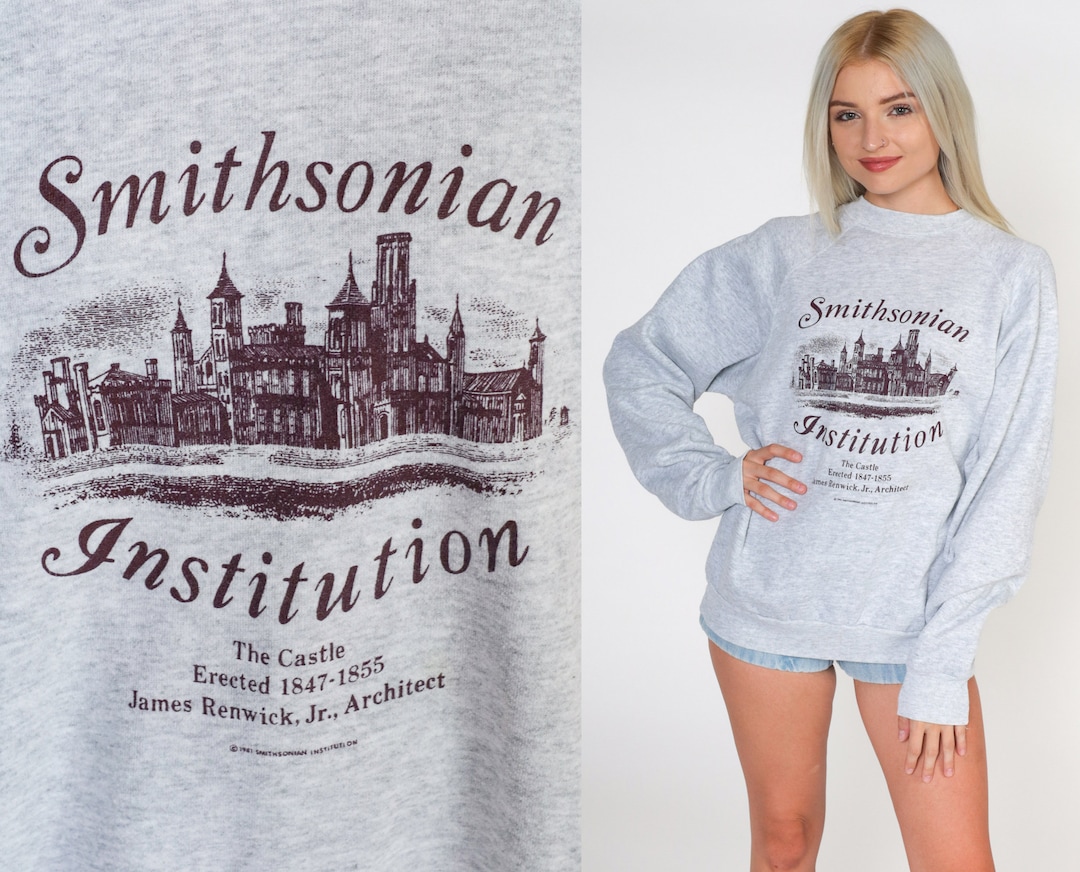 Smithsonian Institution Sweatshirt 80s Graphic Sweatshirt the Castle ...
