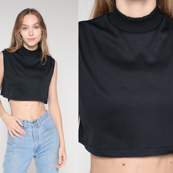 Black Crop Top - Etsy