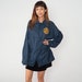 Rotary International Jacket 80s Navy Blue Snap up Windbreaker Jacket ...