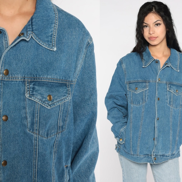 80s Denim Jacket - Etsy