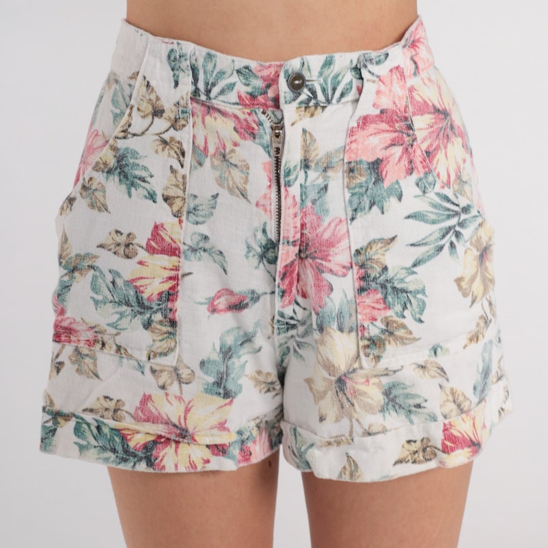 Floral Shorts - Etsy