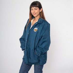 70s School Bus Windbreaker Jacket Southwest Transportation Agency Navy ...