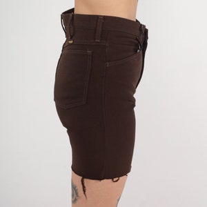 Chocolate Brown Shorts 80s Wrangler Shorts High Rise Cut off Mid Length ...