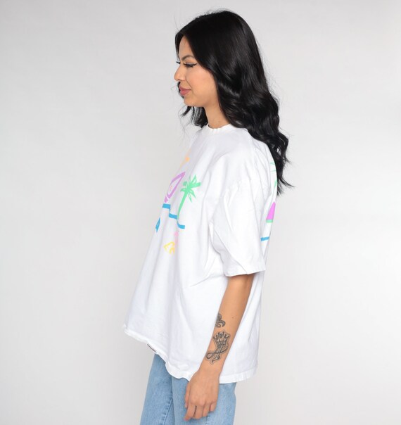 Sailboat Shirt 90s Tropical Beach Sailor Tee Shirt Bo… - Gem