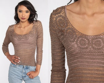 Sheer Open Blouse - Etsy