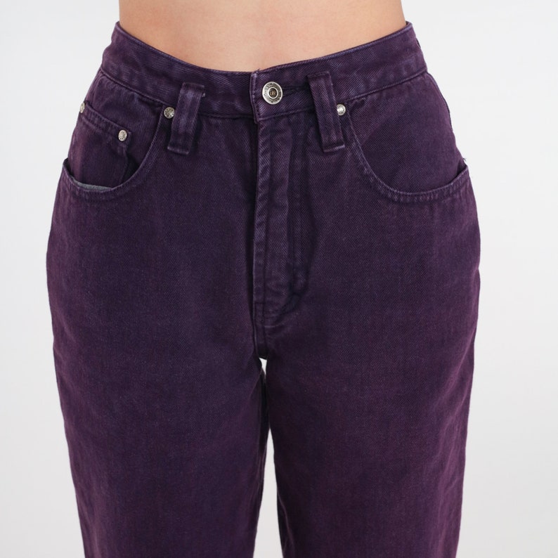 90s Unionbay Jeans Deep Purple Mom Jeans Denim Pants High - Etsy