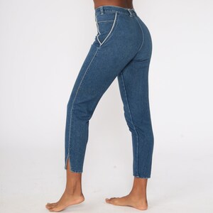 Skinny Mom Jeans 80s Jeans Jeanjer Jeans High Waist Jeans 1980s High ...