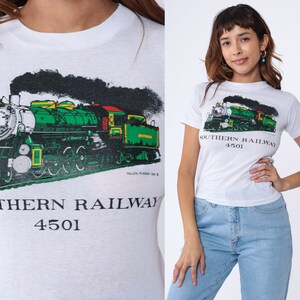 Steam Train Shirt 90s Southern Railway 4501 Railway T Shirt Railroad ...