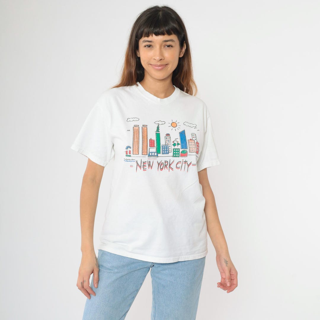 Vintage New York City Shirt 90s NYC Shirt Retro Tshirt 1990s Travel ...