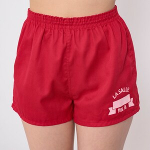 Red Gym Shorts 80s La Salle High School Physical Education Shorts High ...