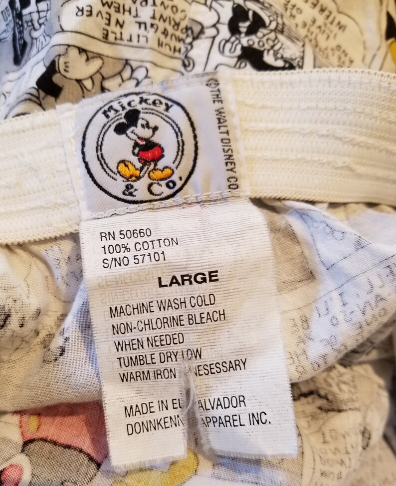 Mickey Mouse Boxer Shorts Disney Underwear Walt Disney Shorts - Etsy