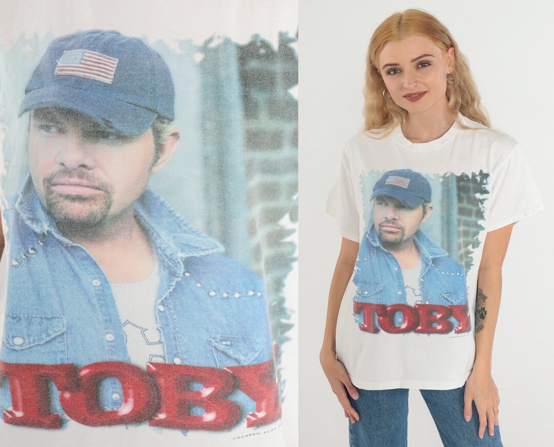Toby Keith Shirt Y2K Country Music T-shirt Big Throwdown Graphic Tee ...