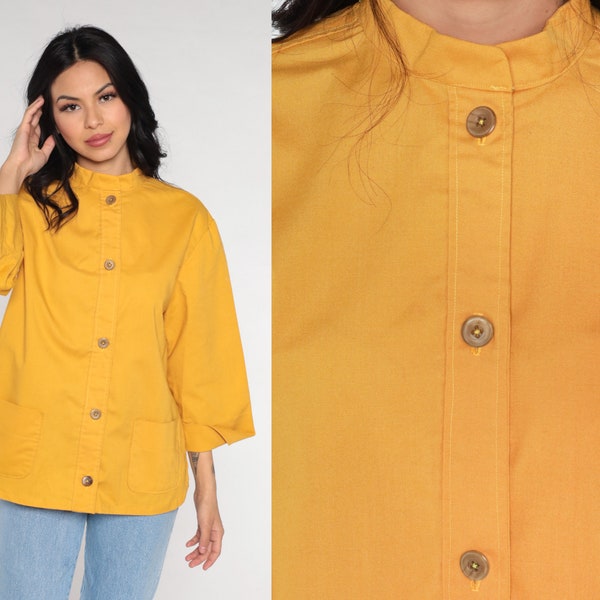 Yellow Button Up - Etsy