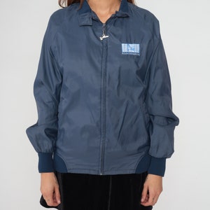 Fountaingrove Jacket 90s Navy Blue Zip up Windbreaker Fountain Grove ...