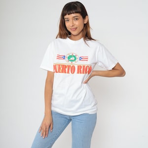 Puerto Rico Shirt 90s Puerto Rican Flag Graphic Tee Retro T Shirt ...