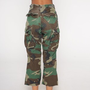 Camo Army Capri Pants 90s Cargo Pants Military Combat Olive Green ...