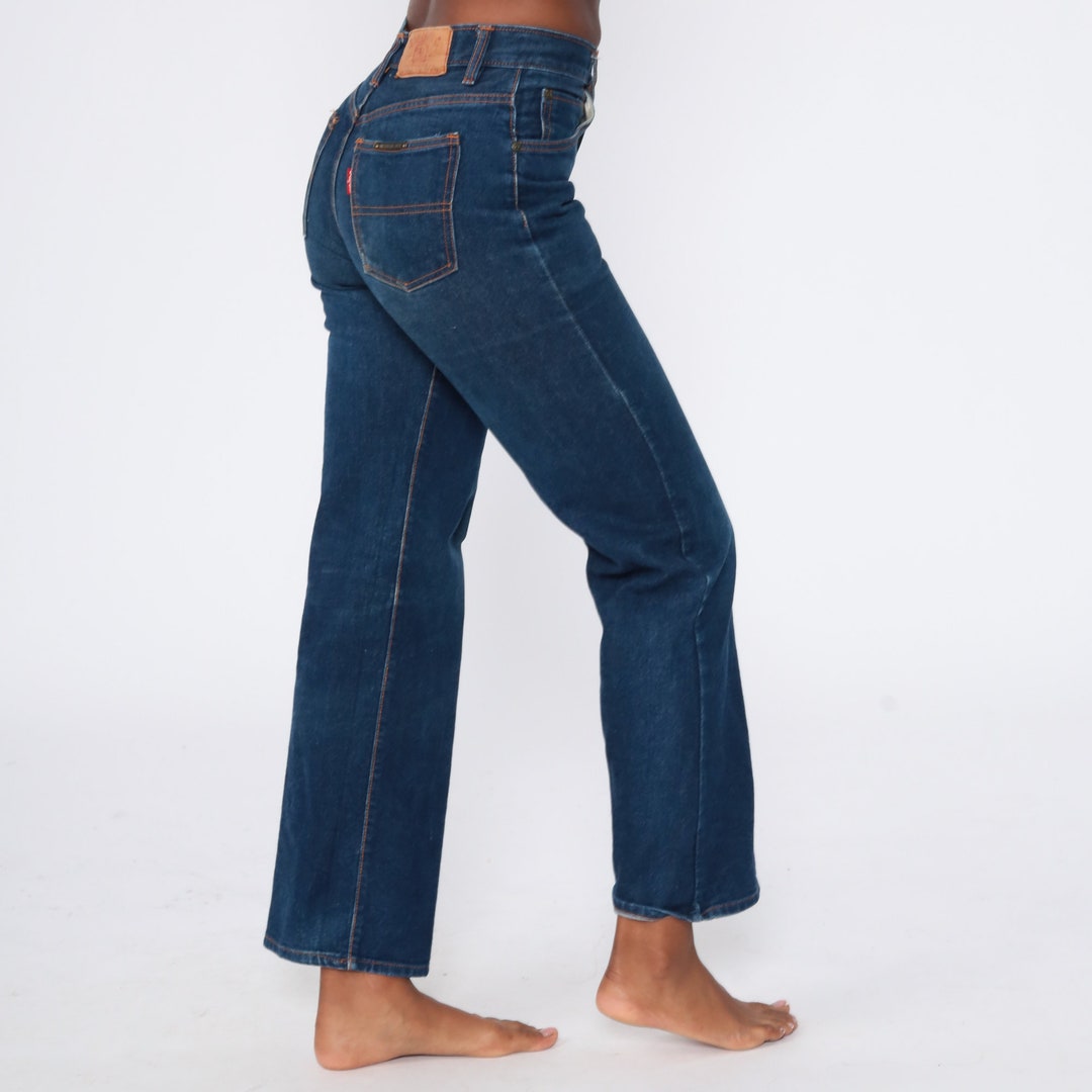 High Waisted Jeans Bootcut Jeans Big Stone Straight Leg 80s Denim Pants ...