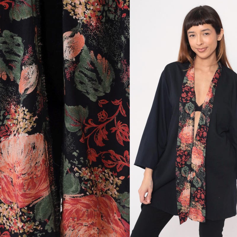 Mens Floral Tunic Jacket - Etsy