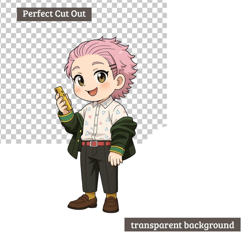 Wind Breaker Clipart 12 | Chibi Anime Characters PNG | Digital Download ...