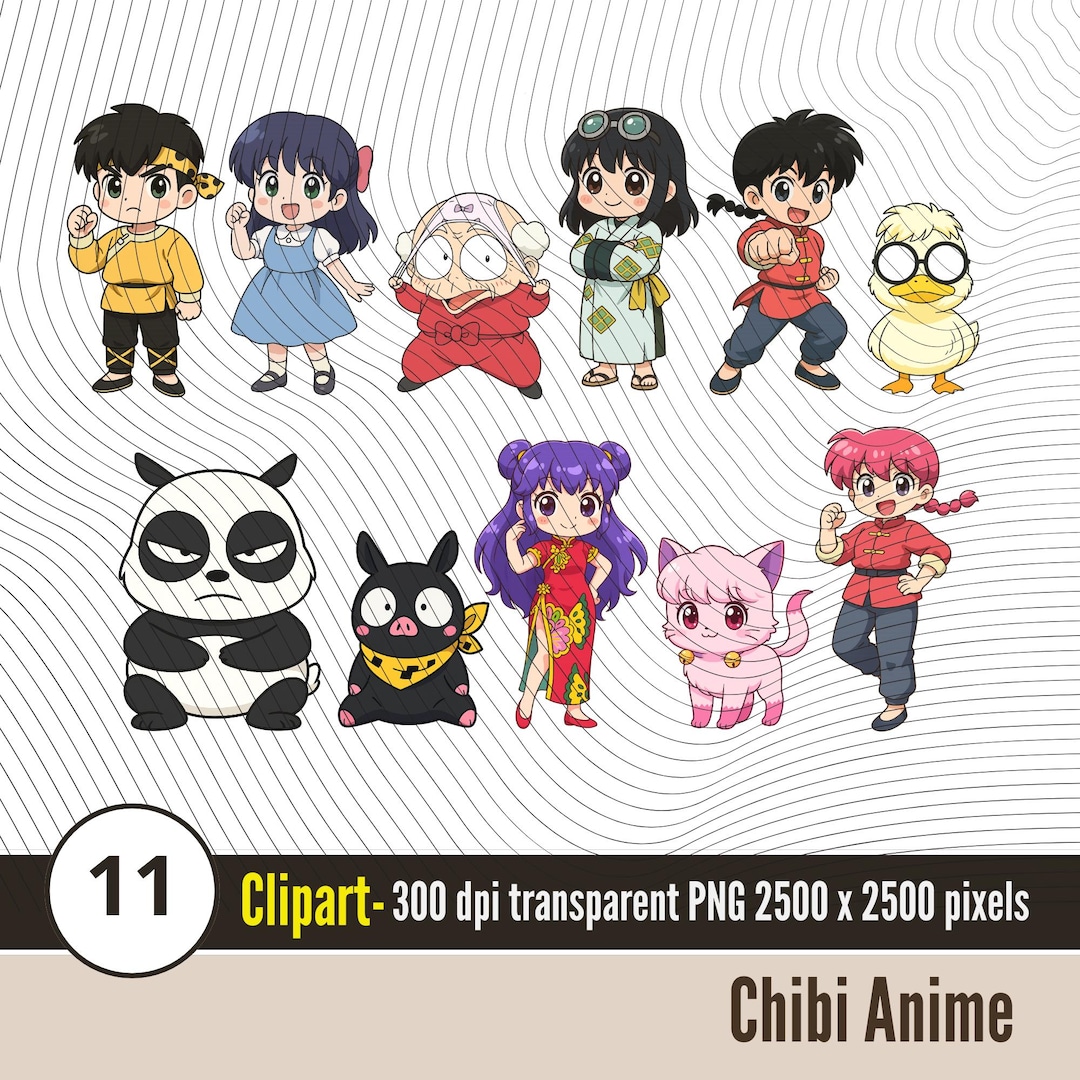 Chibi Ranma Martial Arts Chibi 11 | Chibi Anime Characters PNG ...