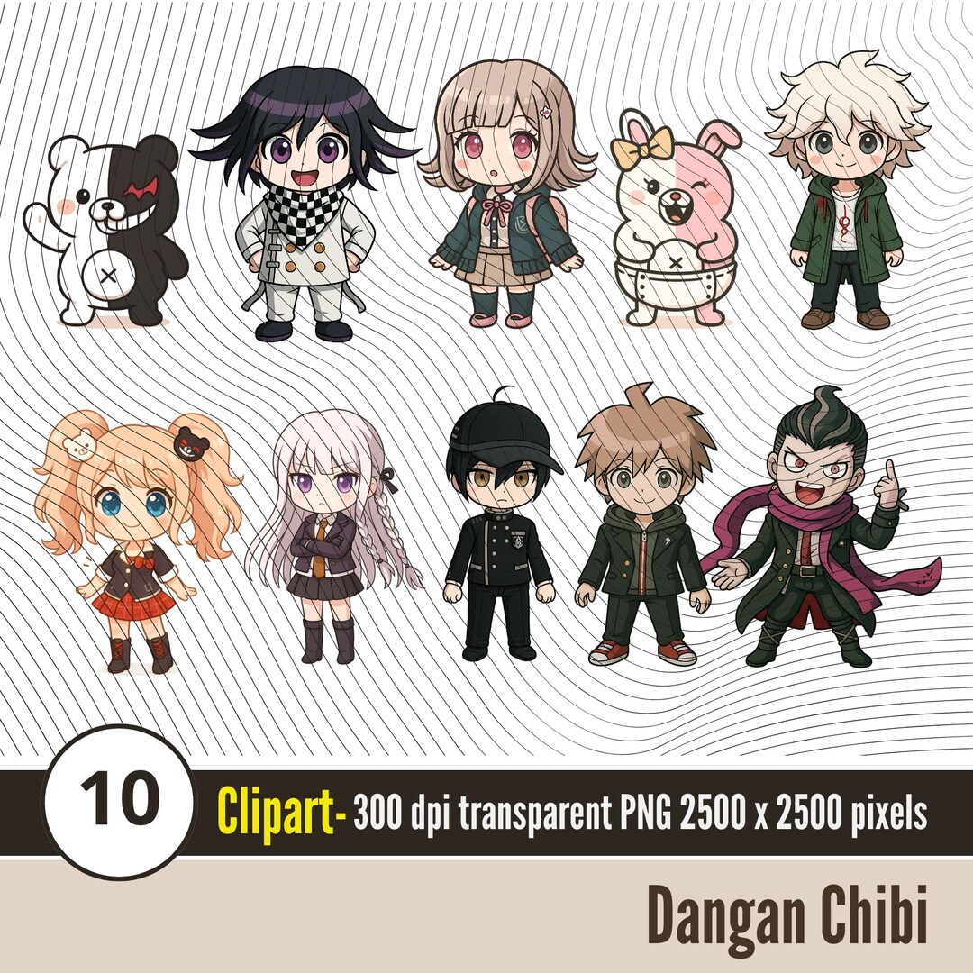 Chibi Students Chibi Clipart 10 | Chibi Anime Characters PNG | Digital ...