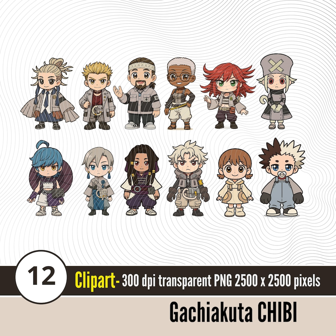 Gachiakuta Chibi 12 | Chibi Anime Characters PNG | Digital Download ...
