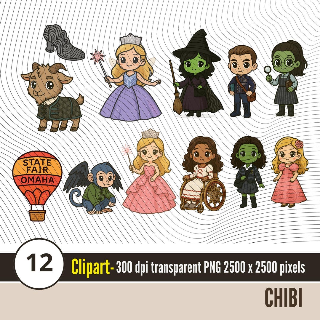 CHIBI Wicked kawaii Clipart 12 | Chibi Anime Characters PNG | Digital ...