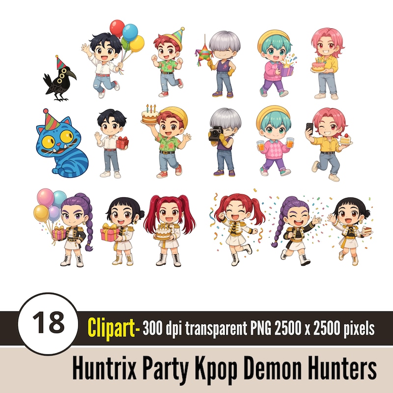 Kpop Demon Hunter Cutouts - Etsy