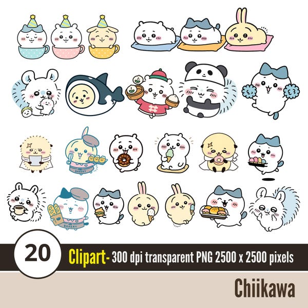 Chiikawa Png - Etsy