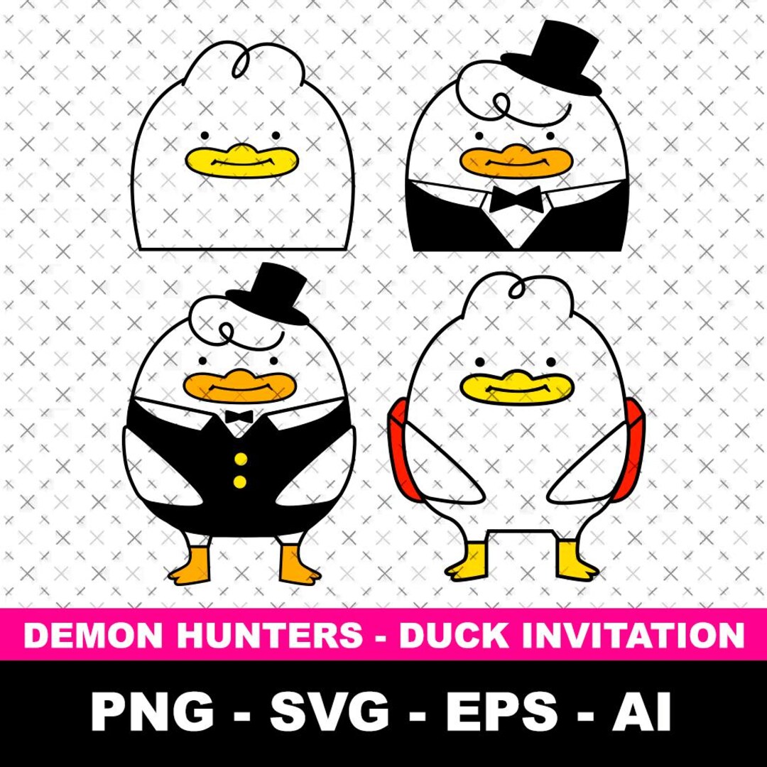 Kpop Demon Hunters Duck Cosplay - Digital Png-svg-eps-ai - Etsy Canada