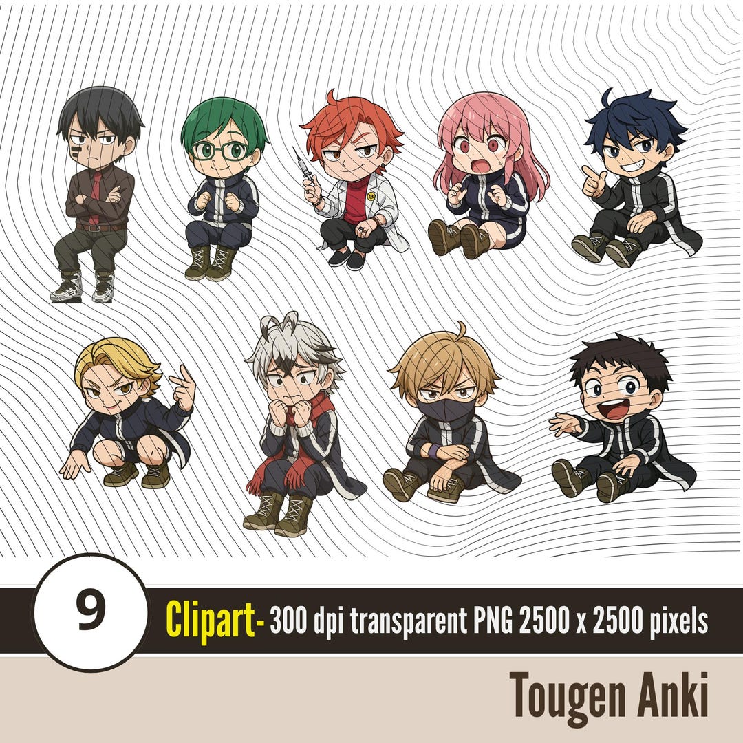 Tougen Anki Clipart 9 | Chibi Anime Characters PNG | Digital Download ...
