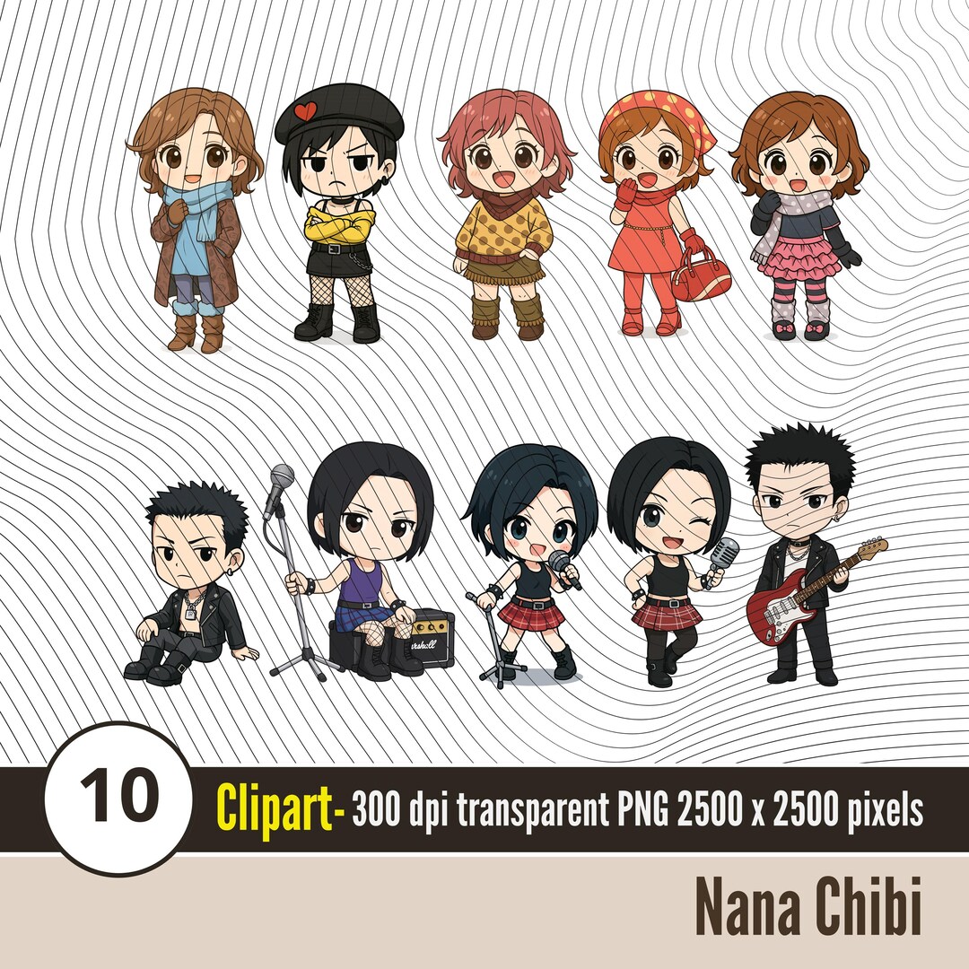 Nana Osaki Chibi Kawaii Clipart 10 | Chibi Anime Characters PNG ...