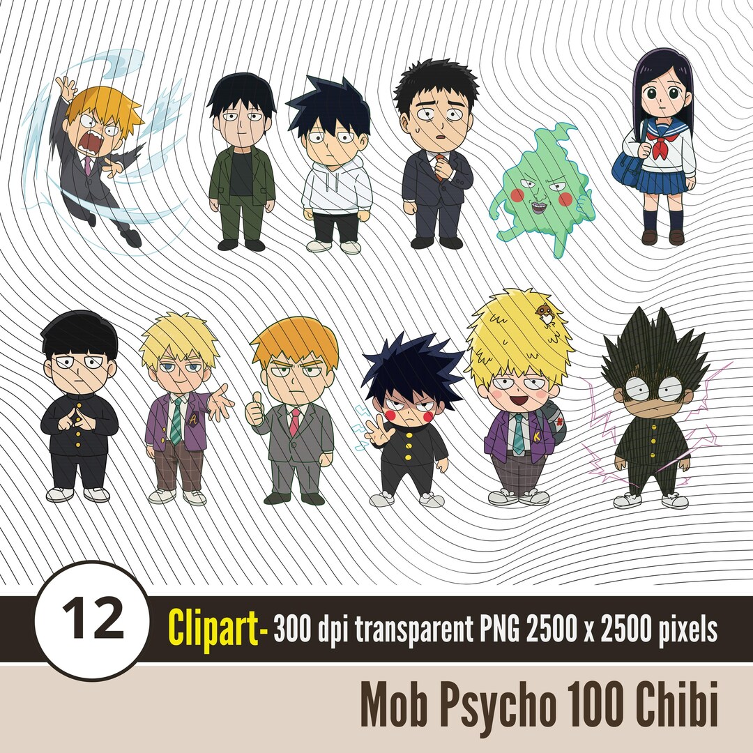 Chibi Psycho Clipart 12 | Chibi Anime Characters PNG | Digital Download ...
