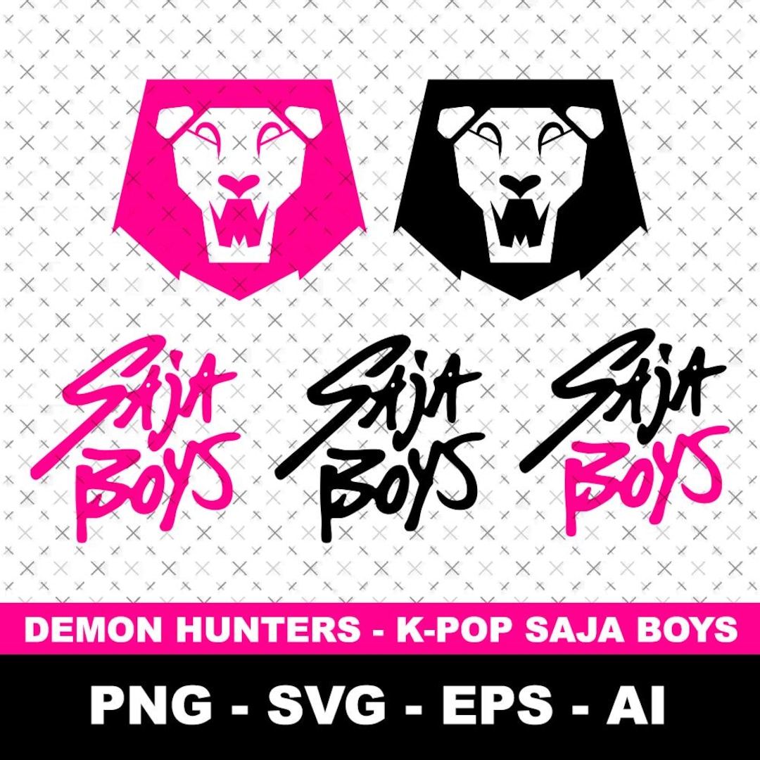 Kpop Saja Boys Logo Demon Hunters Cosplay - Digital Png-svg-eps-ai - Etsy
