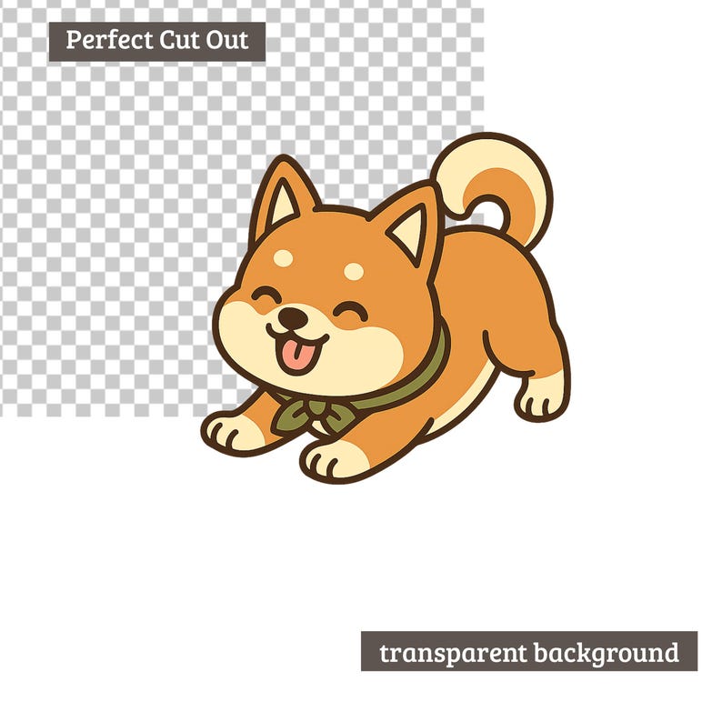 Chiba Inu Chibi Clipart 12 | Chibi Anime Characters PNG | Digital ...