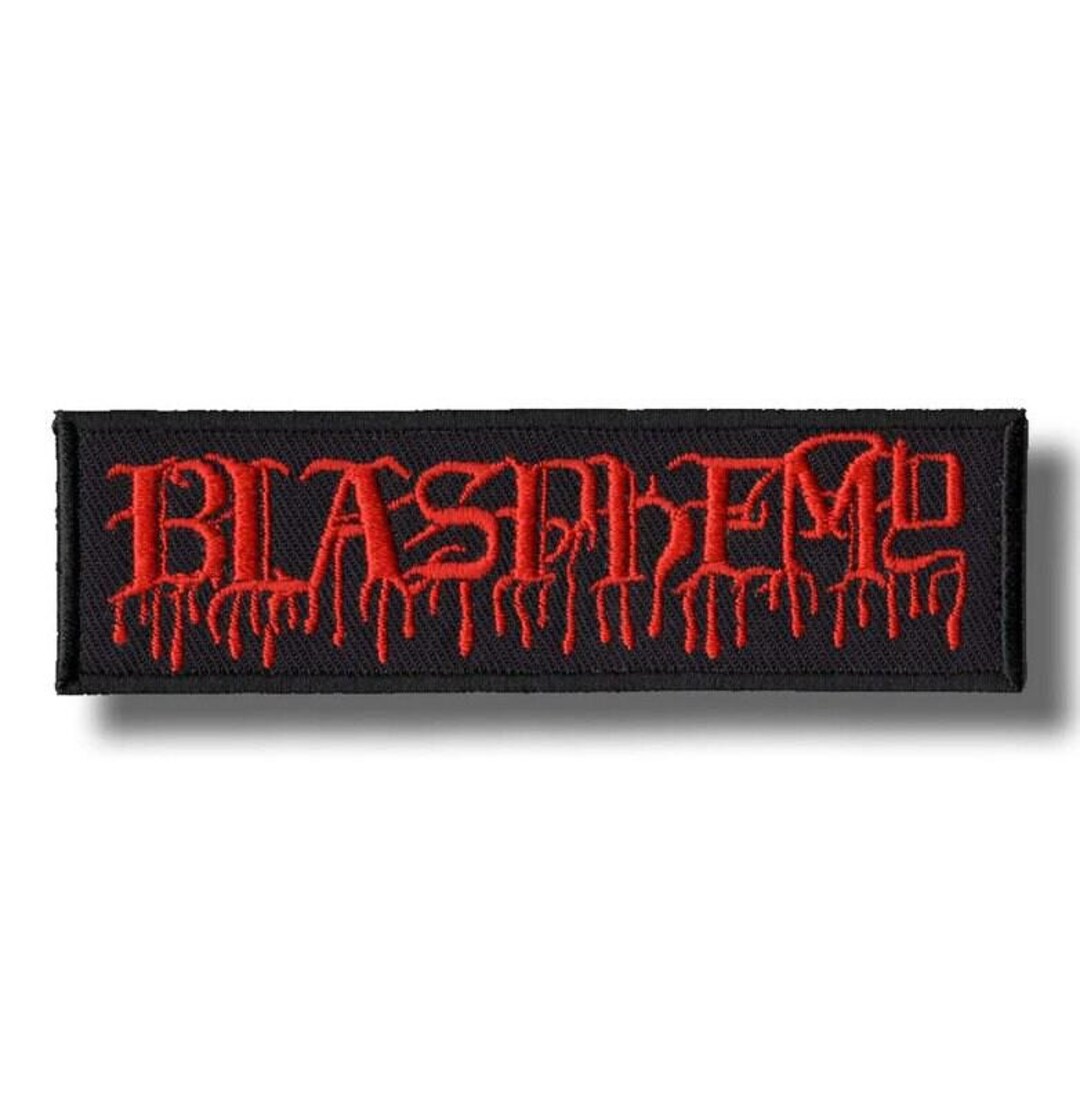 Blasphemy Patch Badge Applique Embroidered Iron on 7883c3 - Etsy