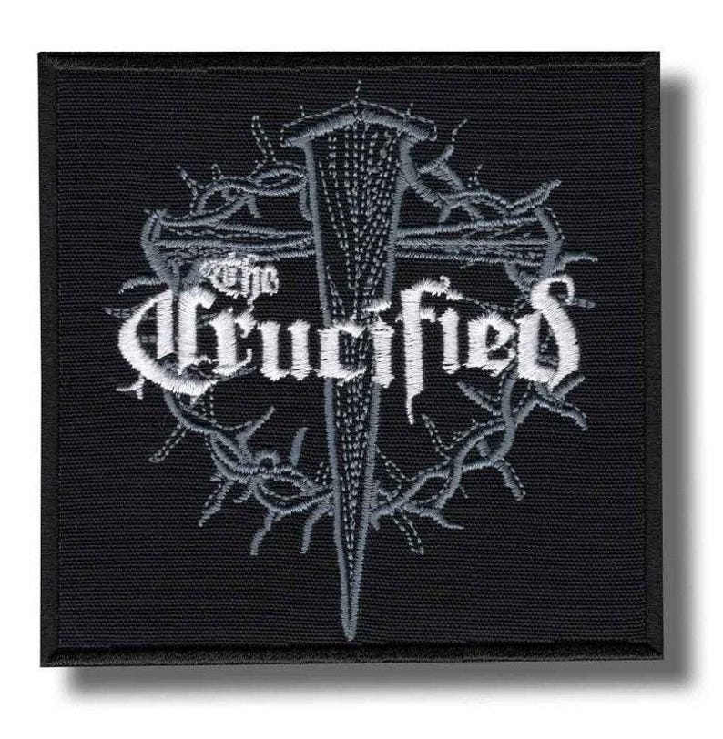 The Crucified Patch Badge Applique Embroidered Iron on 44bd56 - Etsy