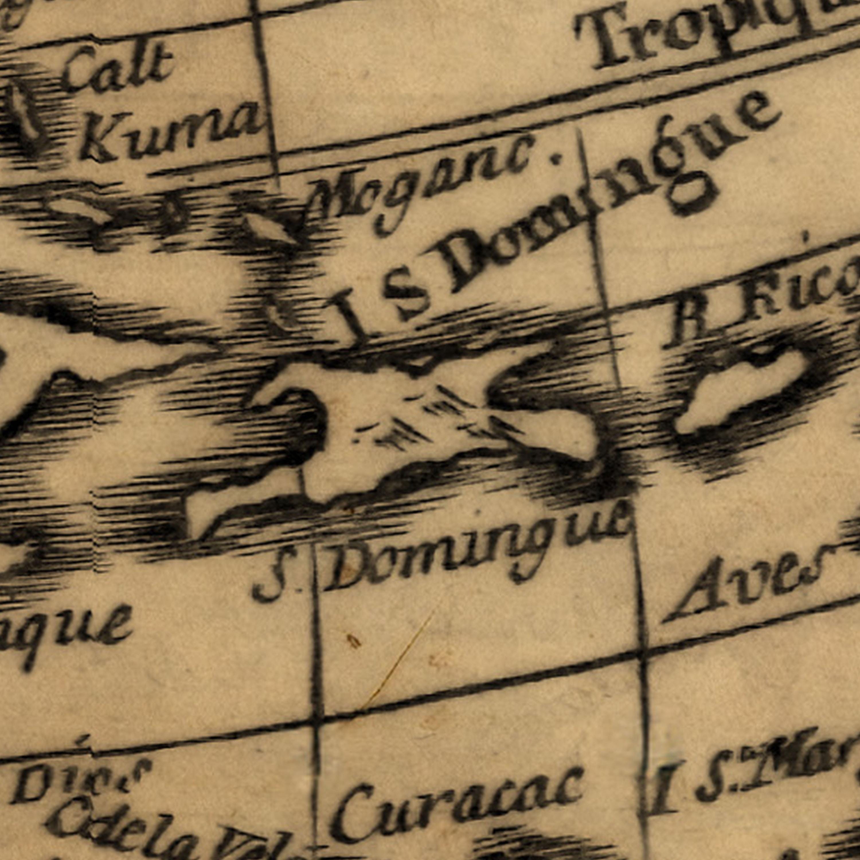 Vintage Carribean Map | 1750 Map of North America and the Carribean ...