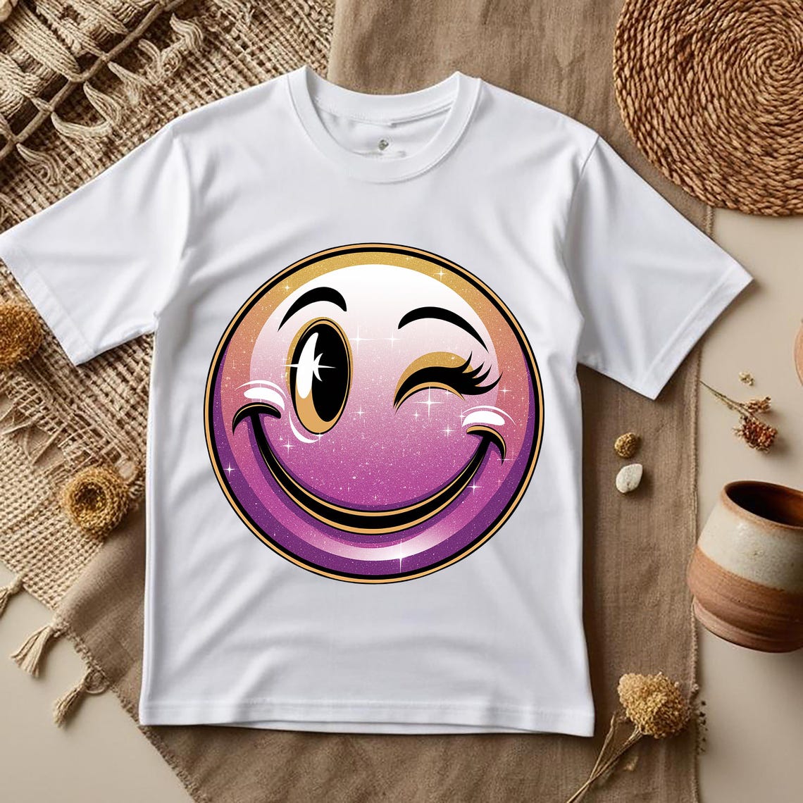 Retro Smiley Face PNG, Groovy 70s Happy Face Design, Hippie Aesthetic ...