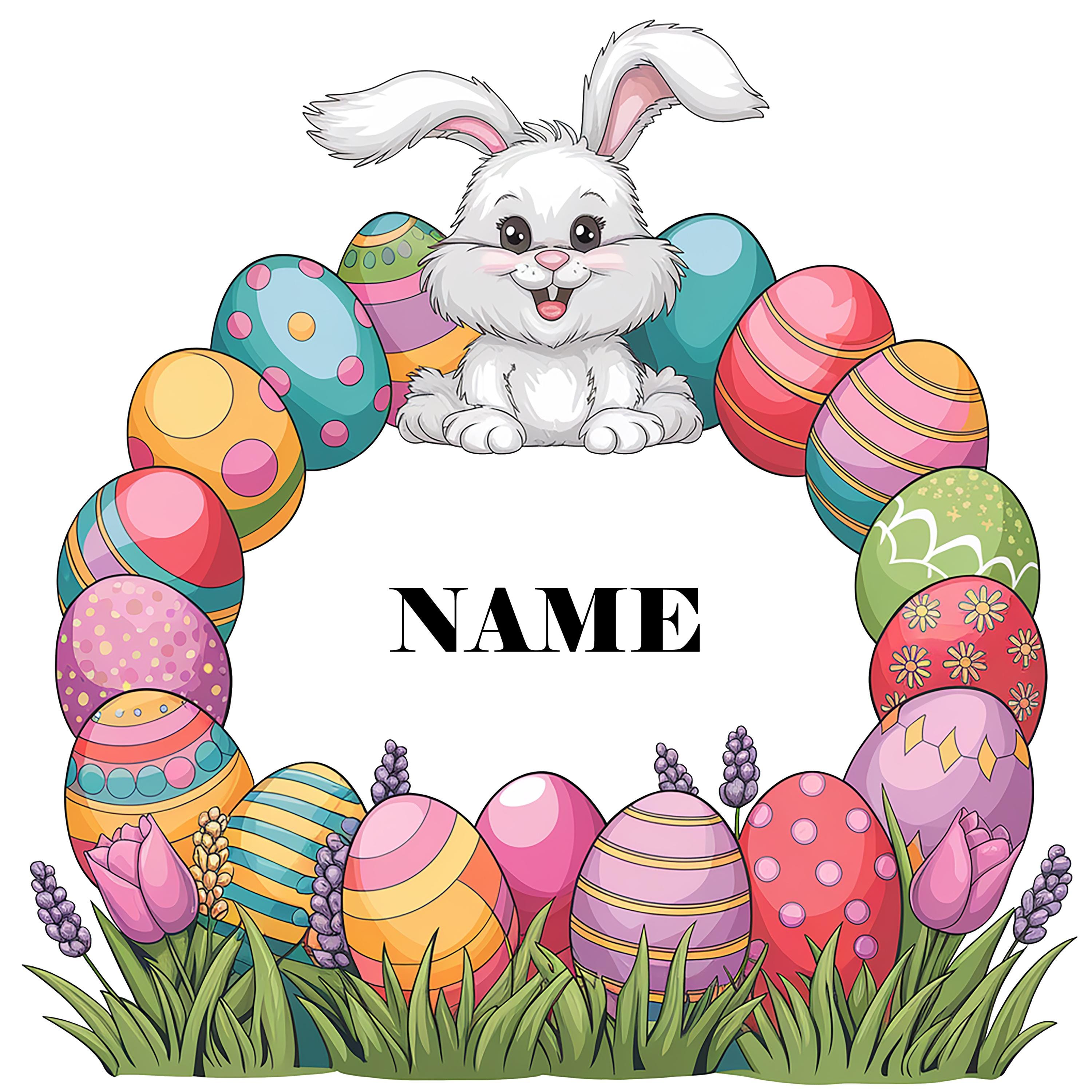 Personalized Easter Name PNG Bundle – Custom Name Tag for Sublimation ...