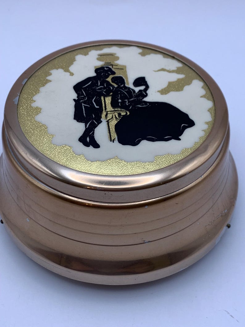 Vintage 1950s DI Alpen Powder Music Box - Etsy