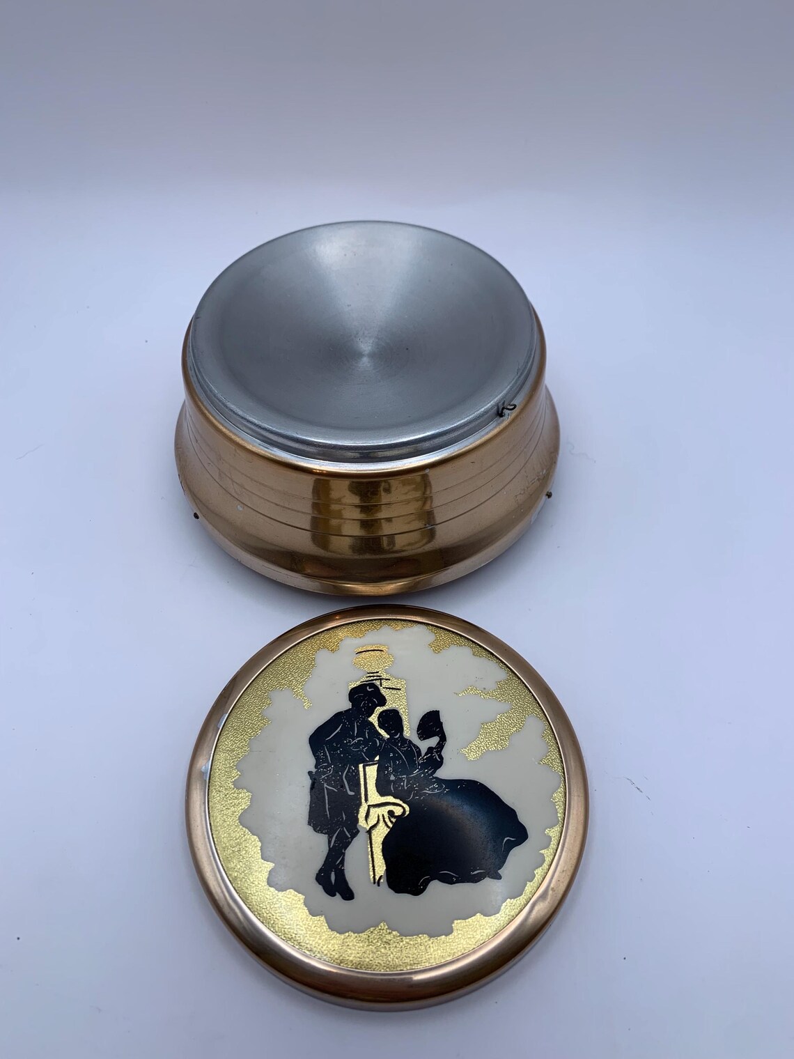 Vintage 1950s DI Alpen Powder Music Box - Etsy