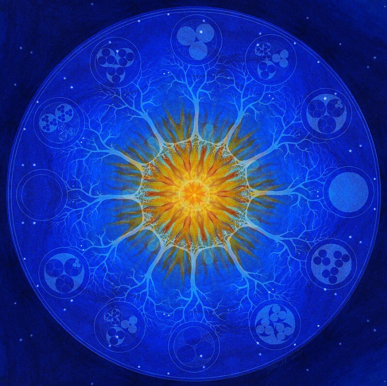 Universal Tree of Life Creative Fire Meditation Fine Art - Etsy