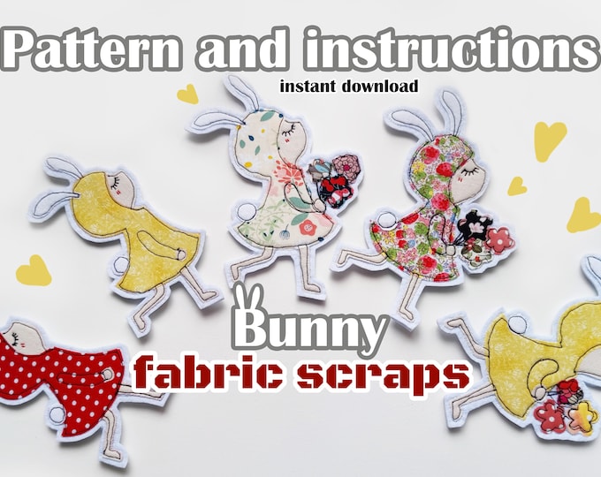 PDF Pattern Fabric Scraps Bird Pattern With Step-by-step Instructions ...