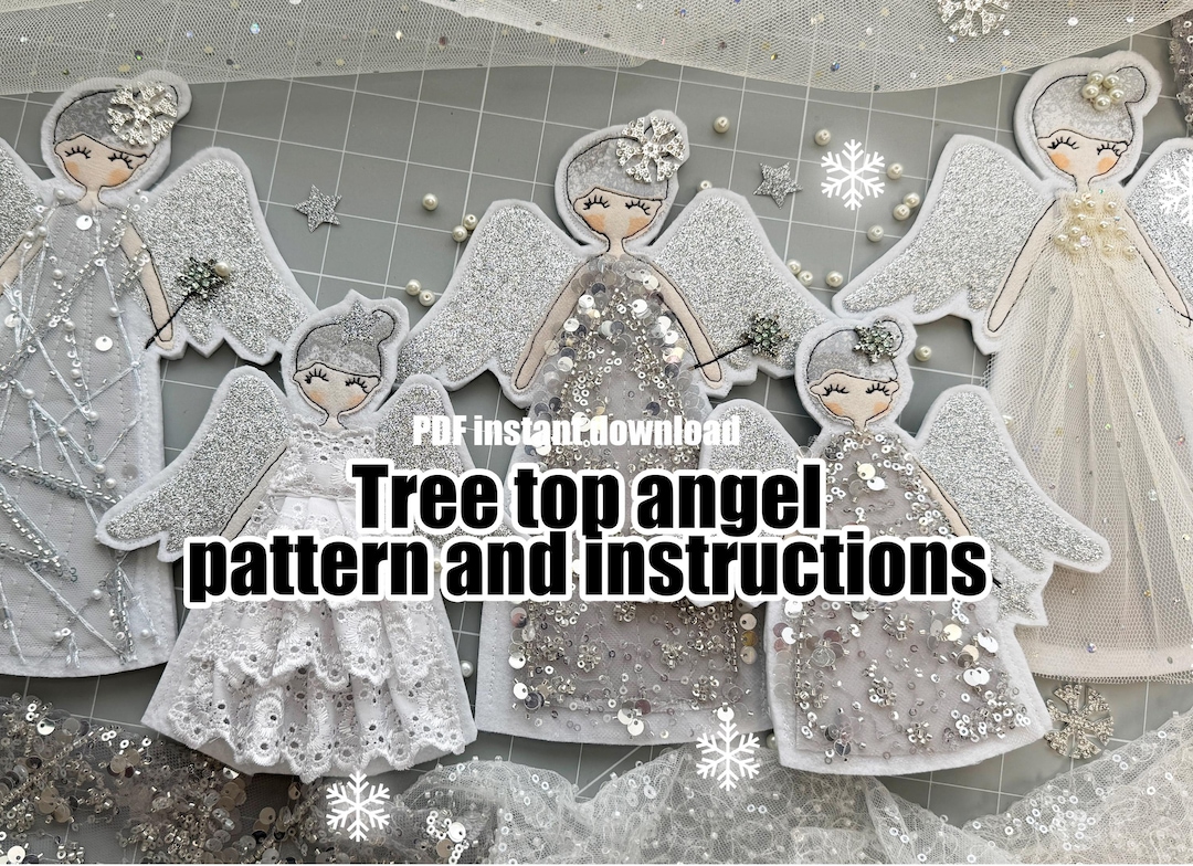 PDF Pattern Tree-top Angel Pattern With Step-by-step Instructions ...