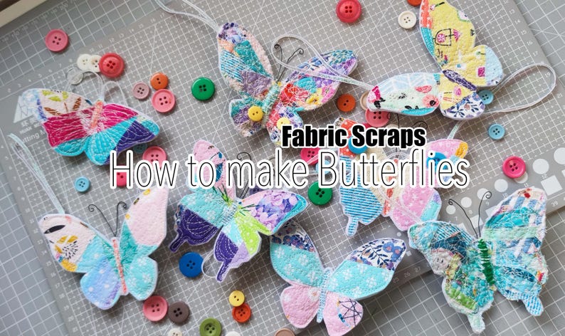 PDF Pattern Fabric Scraps Butterfly Pattern With Step-by-step ...