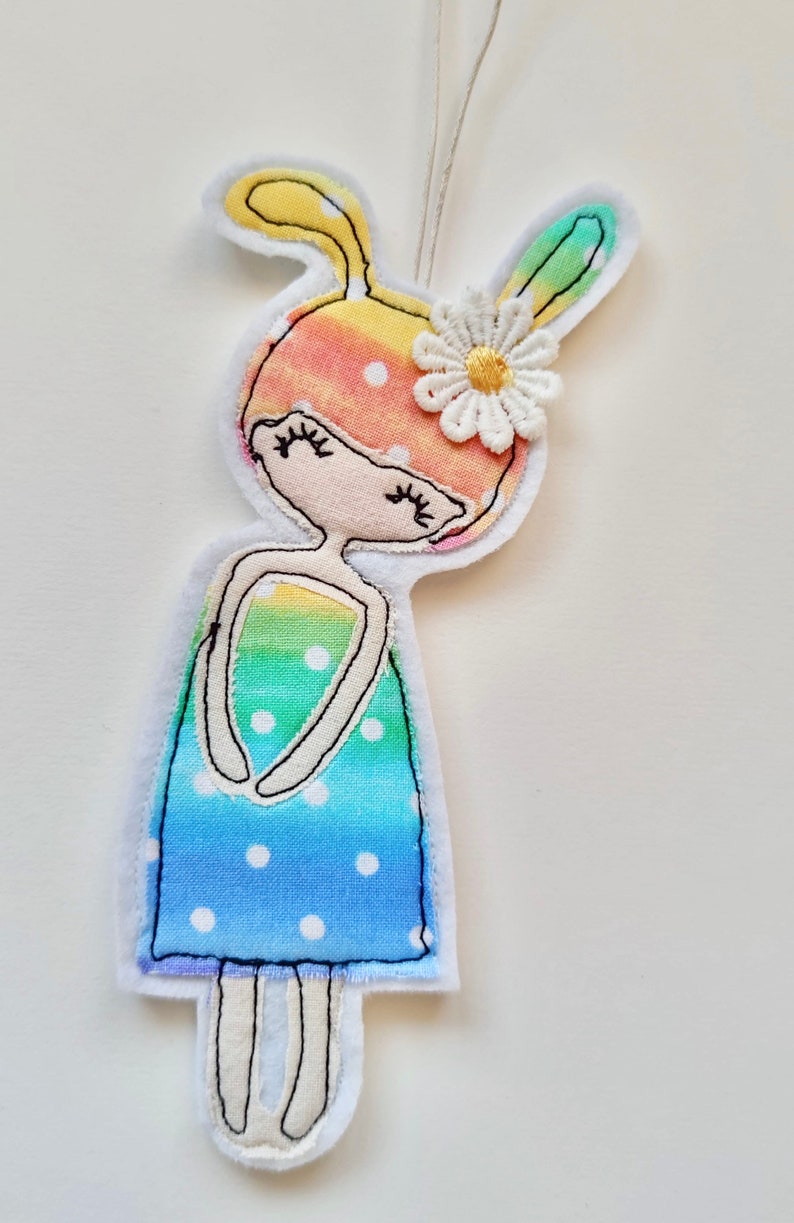 Free Motion Embroidery Spring Girls Decoration Flower Fairy - Etsy