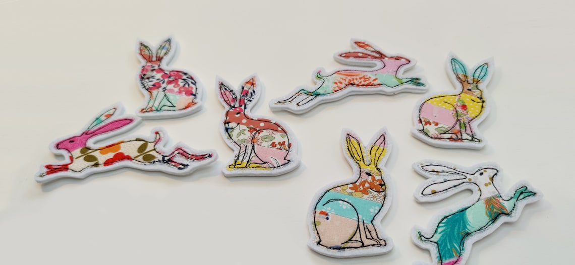 PDF Pattern Fabric Scraps Hare Pattern With Step-by-step Instructions ...