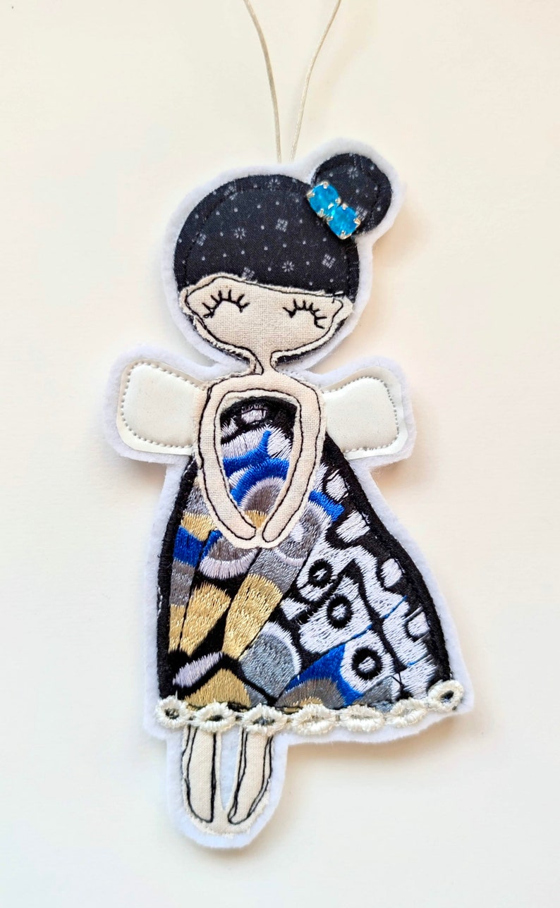 Free Motion Embroidery Spring Girls Decoration Flower Fairy - Etsy