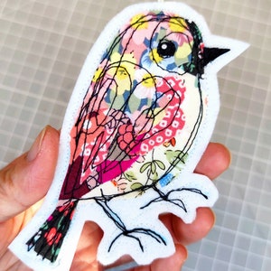 PDF Pattern Fabric Scraps Bird Pattern With Step-by-step Instructions ...